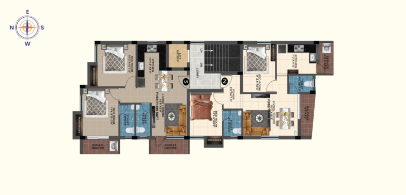 Mp Golden Sand - Typical Floor Plan - MP Developers